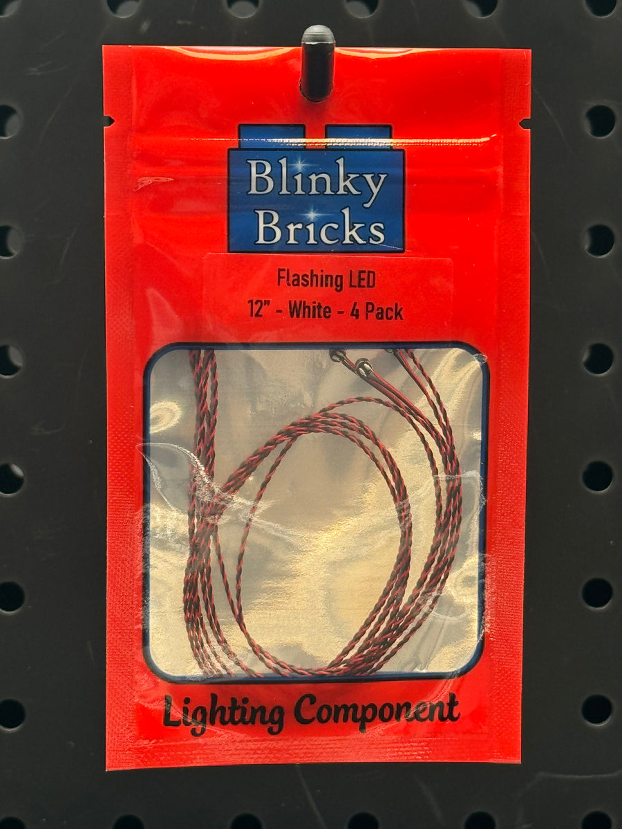 BAM Flashing LED White (4 Pack) – Blinky Bricks